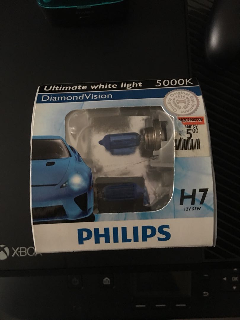 Philips Ultimate white light H7, Car Accessories on Carousell