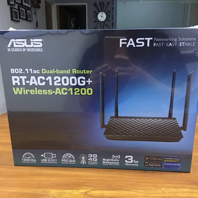 ASUS Wireless AC1200 Dual Band Router, Computers & Tech, Parts ...
