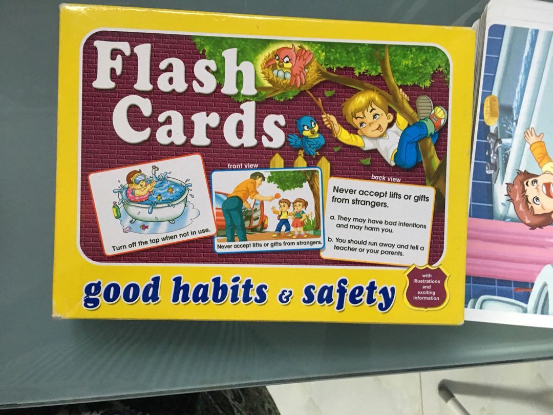 Flash cards-Good habits, Hobbies & Toys, Toys & Games on Carousell