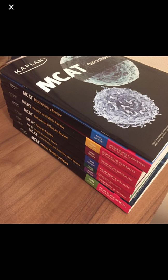 Kaplan MCAT books Complete 7 book subject review, Hobbies & Toys, Books ...