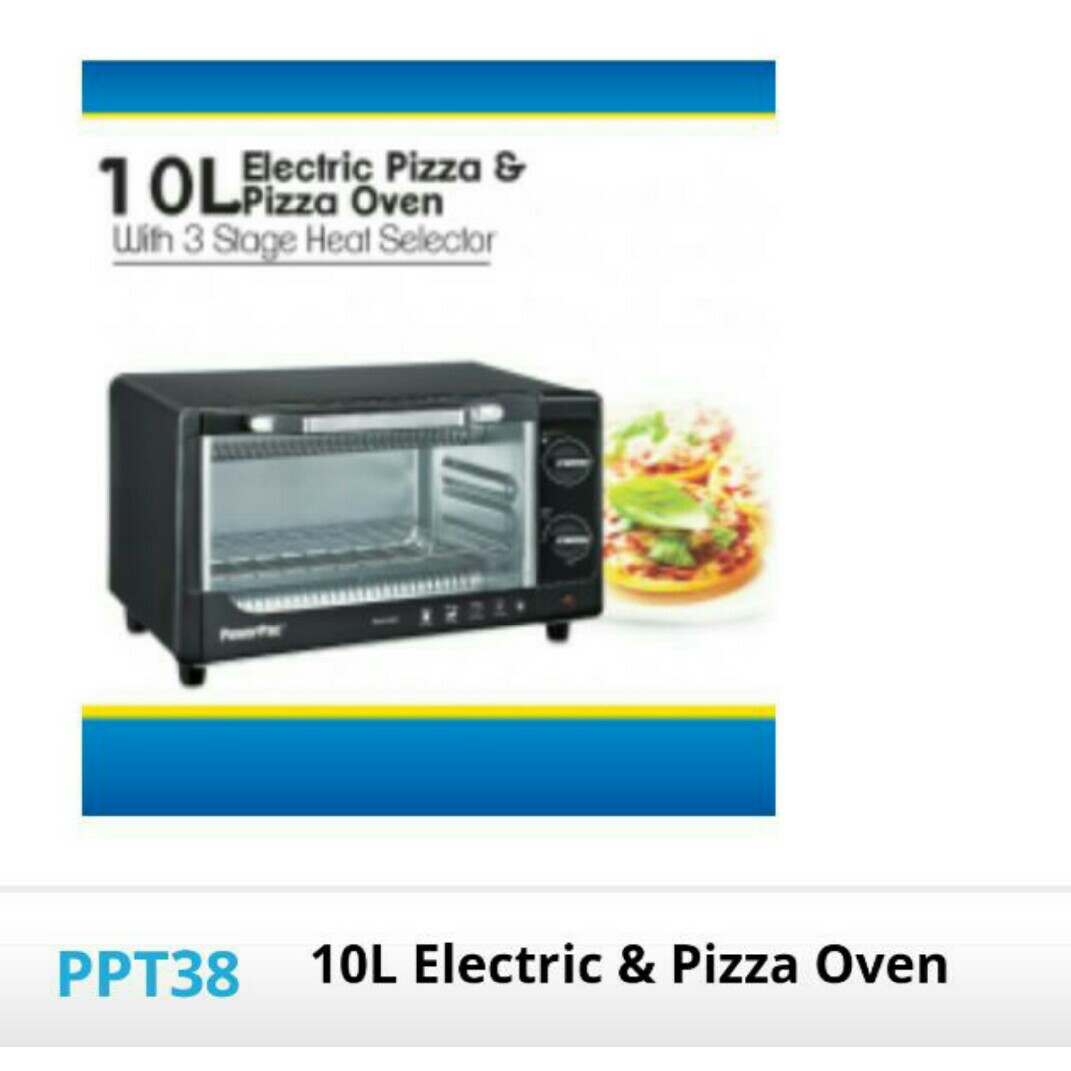 Powerpac 10L Electric Oven & Pizza Toaster, TV & Home Appliances ...