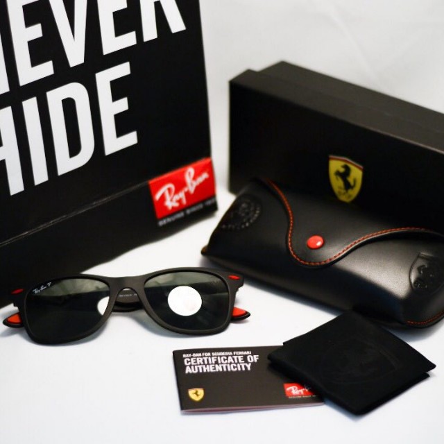 Rayban Ferrari, Men's Fashion, Watches & Accessories, Sunglasses ...
