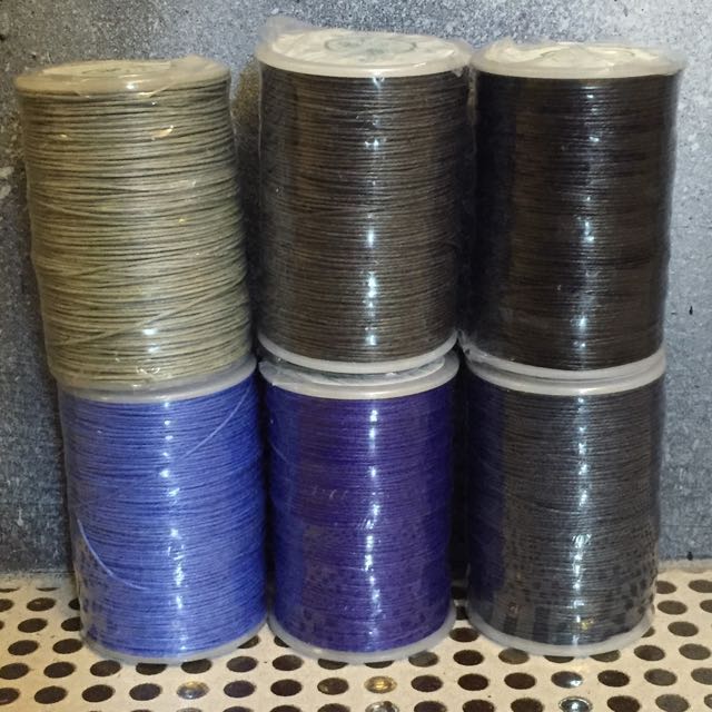 Yule Galaces 0.6mm Waxed Ramie Sewing Thread For Leather Craft Beading ...