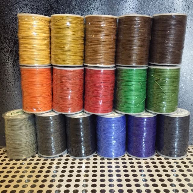 Yule Galaces 0.6mm Waxed Ramie Sewing Thread For Leather Craft Beading ...