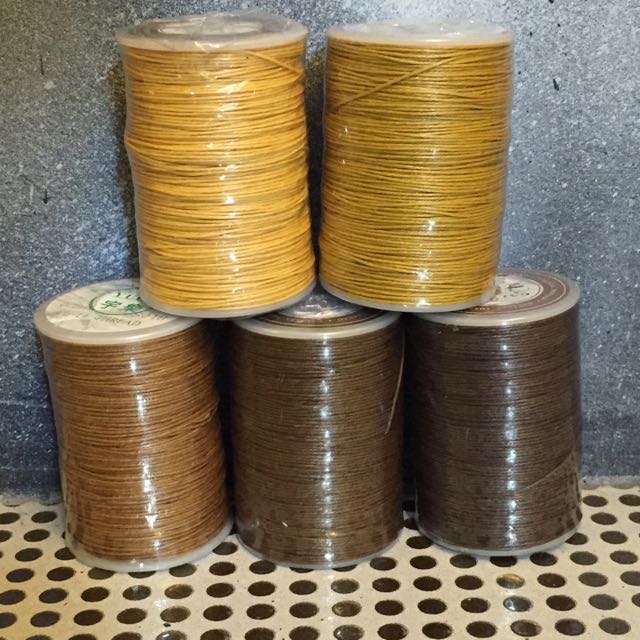 Yule Galaces 0.6mm Waxed Ramie Sewing Thread For Leather Craft Beading ...