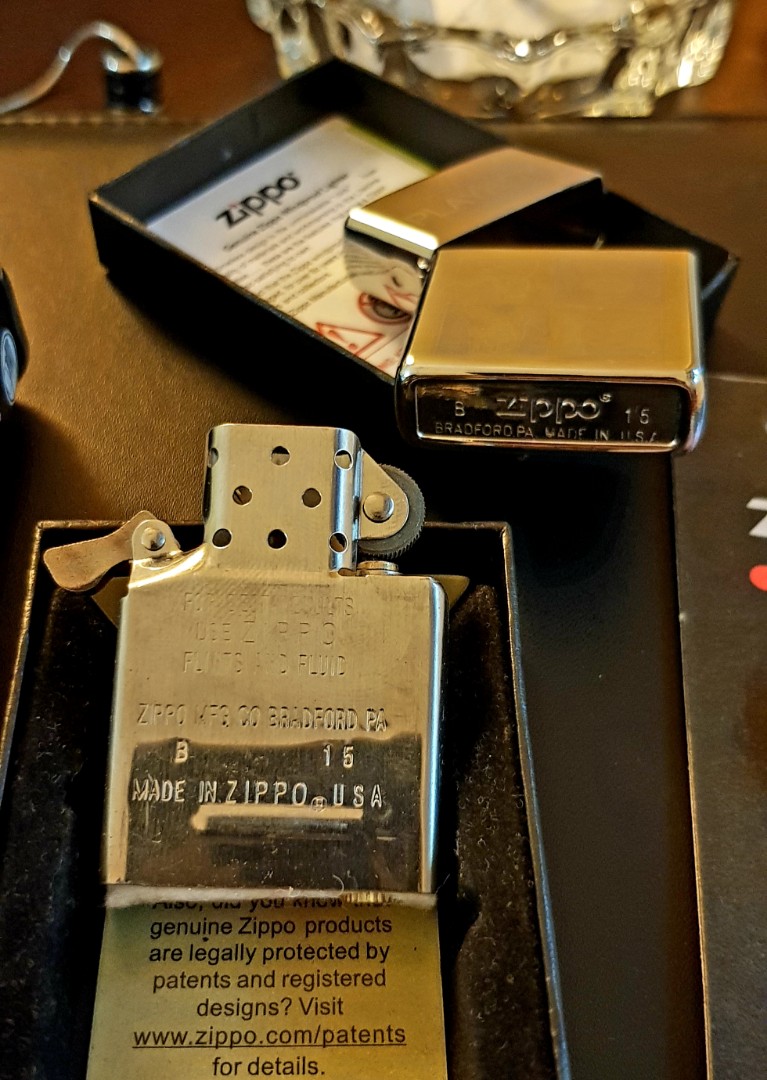 Zippo Lighter B graded with matching Inserts, Men's Fashion, Watches ...