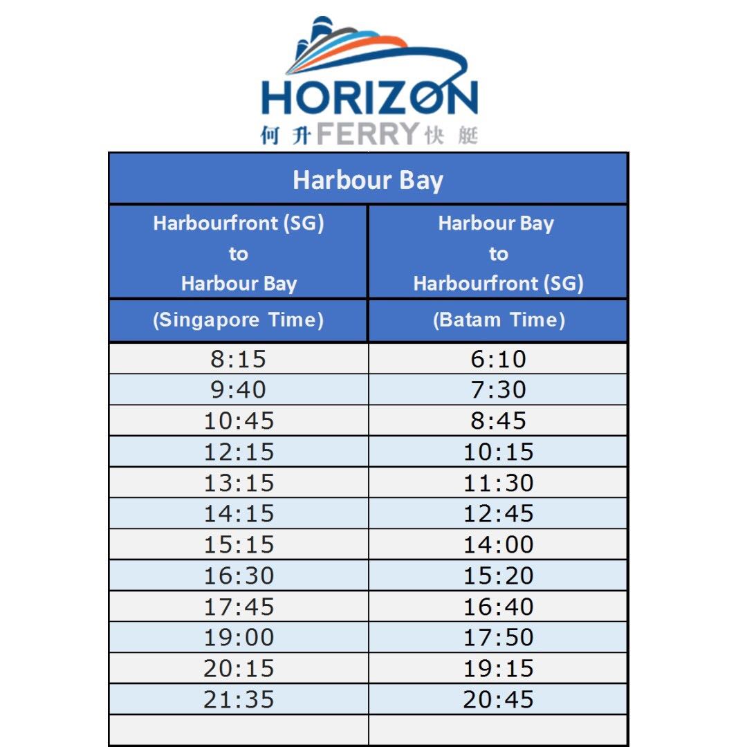 Cheap Horizon Ferry e-Ticket ( tax all in ), Tickets & Vouchers, Local ...