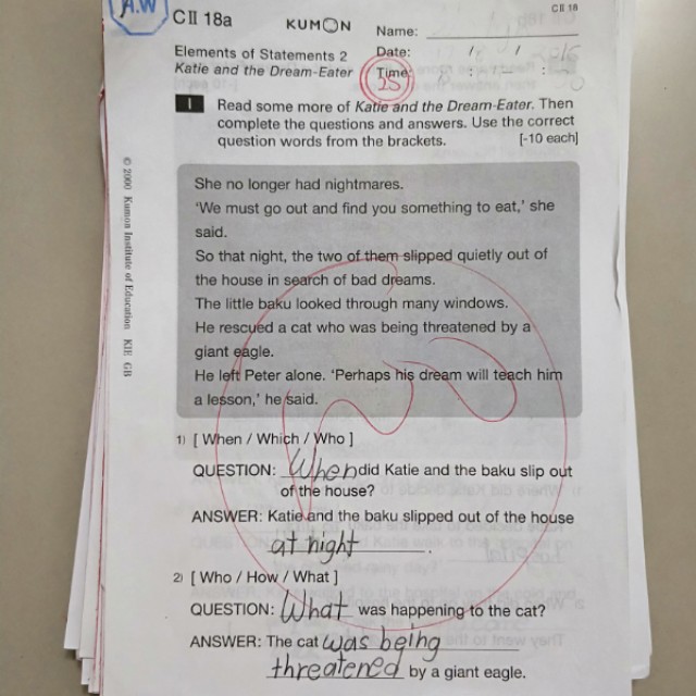 Kumon English Books Stationery Textbooks On Carousell