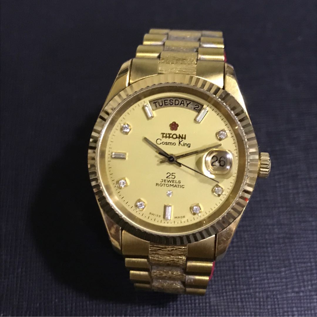 Vintage Titoni Cosmo King Watch, Women's Fashion, Watches & Accessories ...