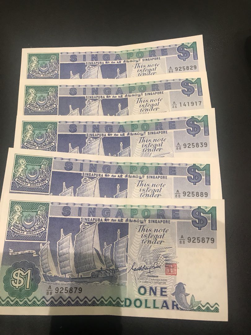 Old notes (SGD), Hobbies & Toys, Memorabilia & Collectibles, Currency ...