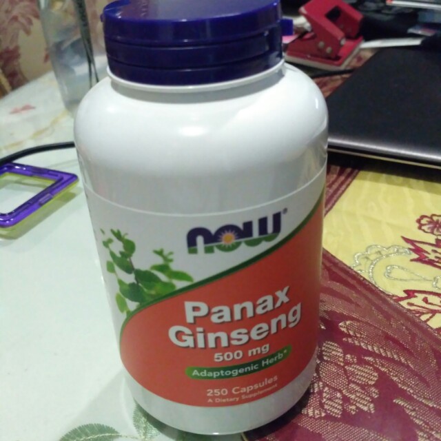 Panax Ginseng, 500mg 250 capsules, Beauty & Personal Care, Foot Care on ...