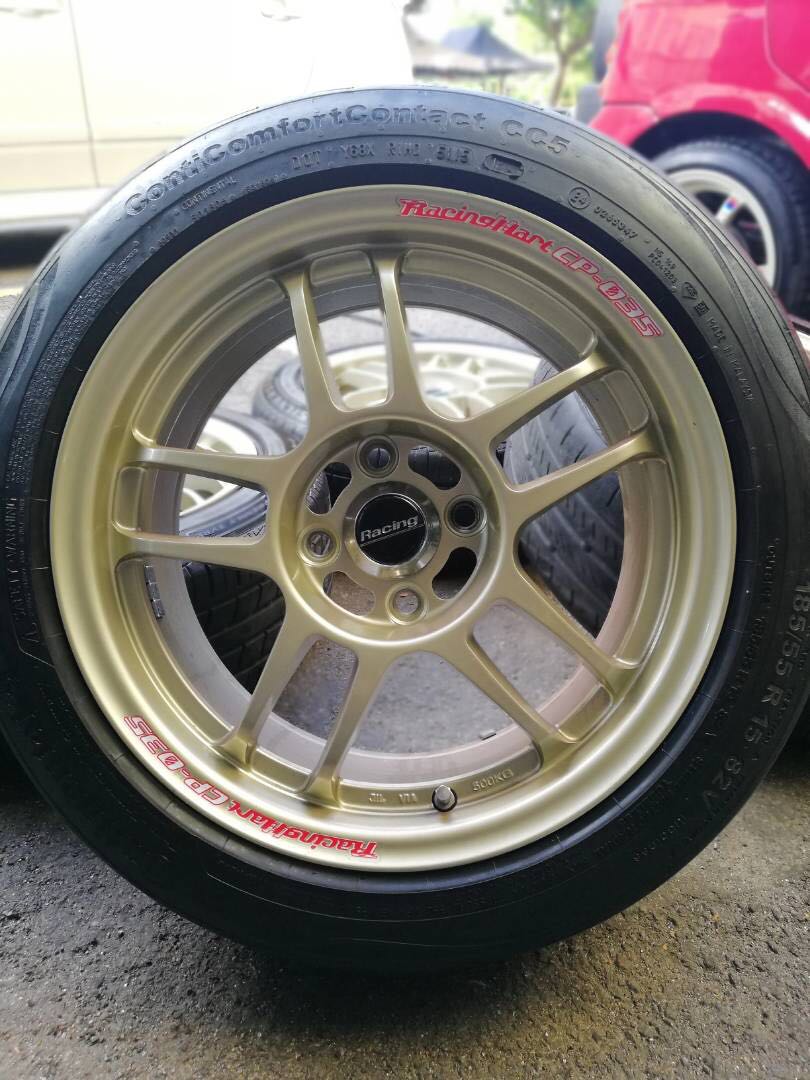 Racing hart cp035 15 inch sports rim axia tyre 70%. Tanam anggur dapat ...