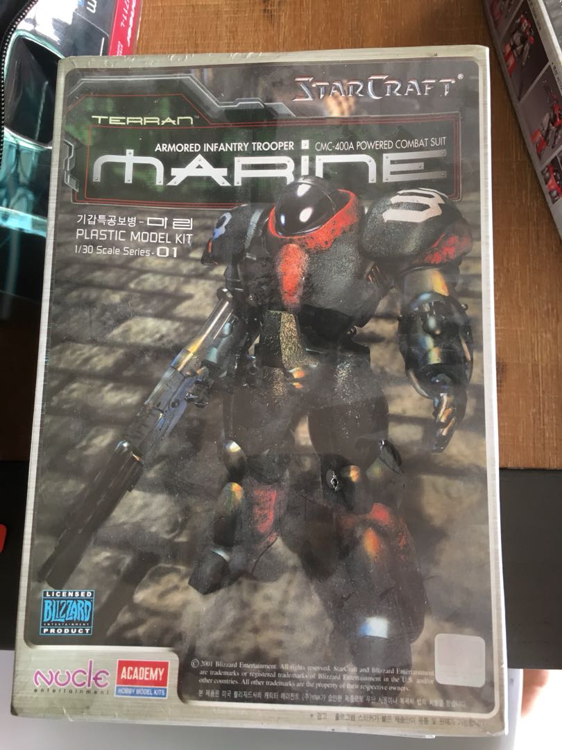 Starcraft marine plastic model kit, Hobbies & Toys, Toys & Games on ...