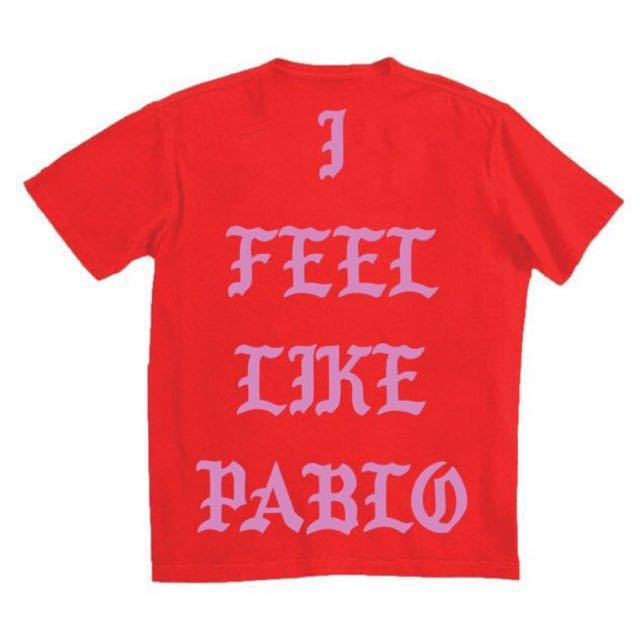 TLOP Kanye West Pop up store Merchandise Red T shirt , Men's Fashion ...