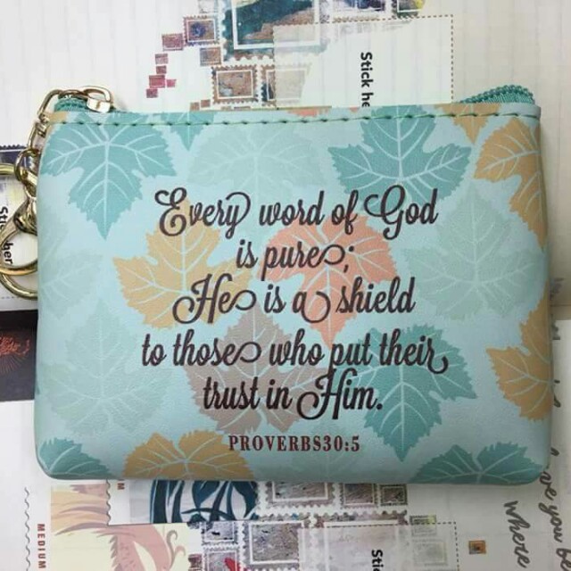 Bible verse coin purse, Women's Fashion, Bags & Wallets, Purses ...