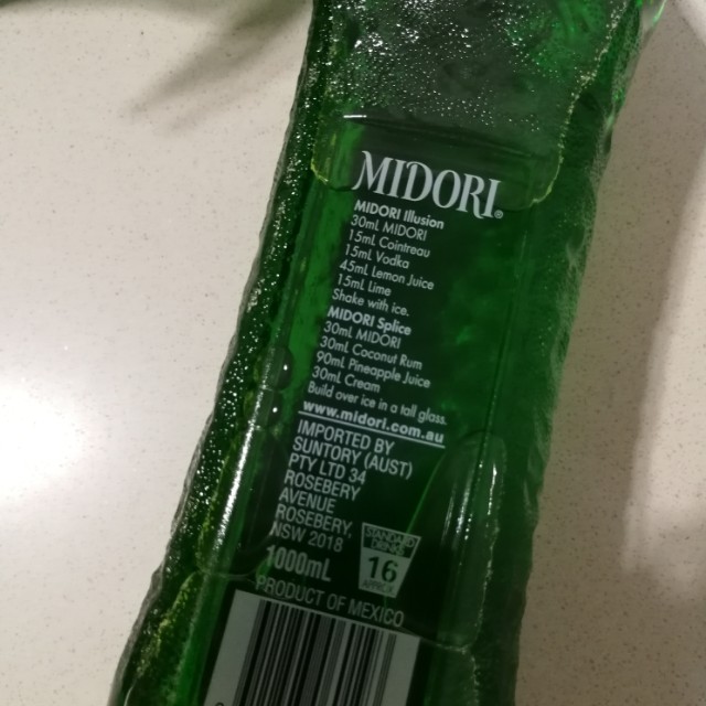 Midori melon liqueur, Food & Drinks, Alcoholic Beverages on Carousell