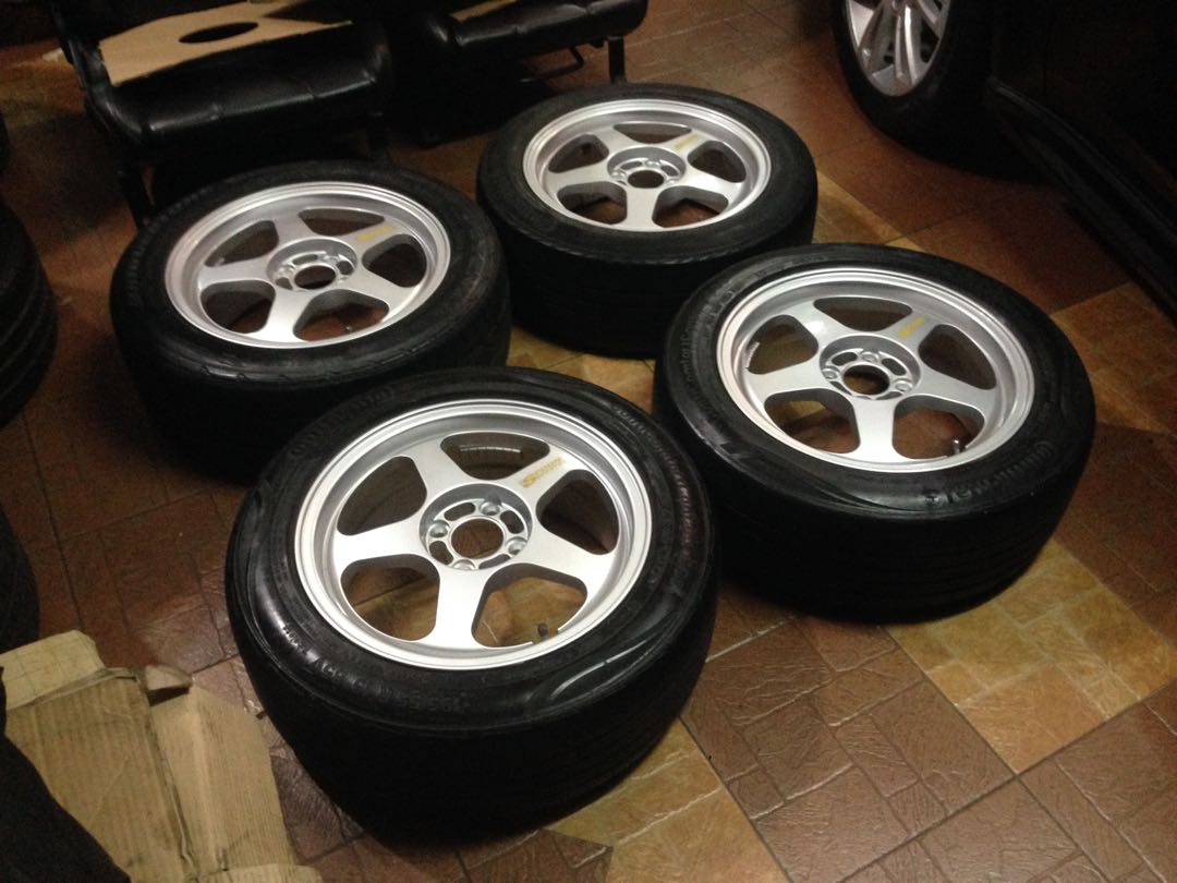 Rim spoon silver 15 pcd100, Auto Accessories on Carousell