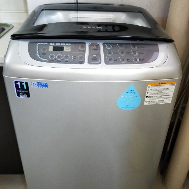Samsung 9kg top load washing machine WA90F5S5, TV & Home Appliances ...