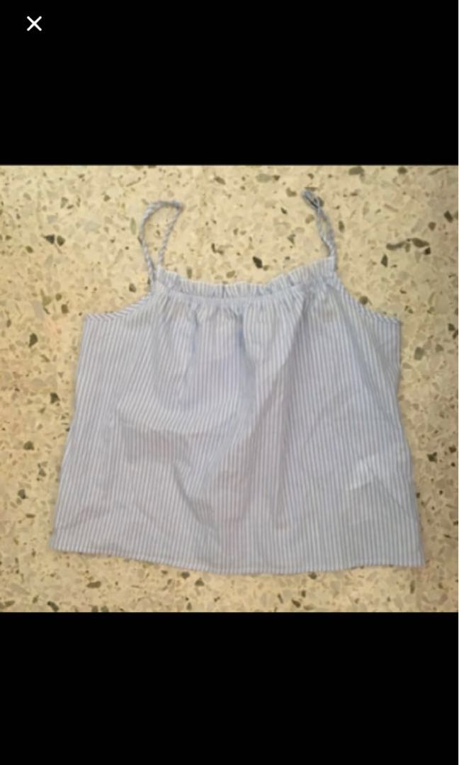 Spaghetti stripes, Women's Fashion, Tops, Sleeveless on Carousell