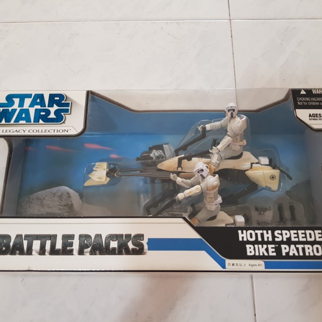 Star Wars The Legacy Collection Hoth speeder bike patrol Battle pack, Hobbies & Toys, Toys ...