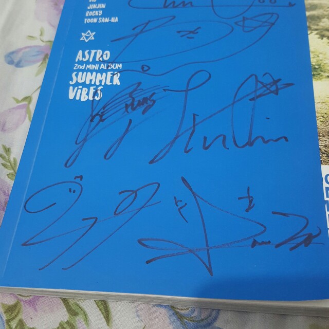 Astro 2nd Mini Album: Summer Vibes (All Signed), Hobbies & Toys ...