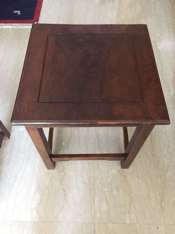 Authentic Indonesian Wooden Chairs + Side Table, Furniture & Home ...