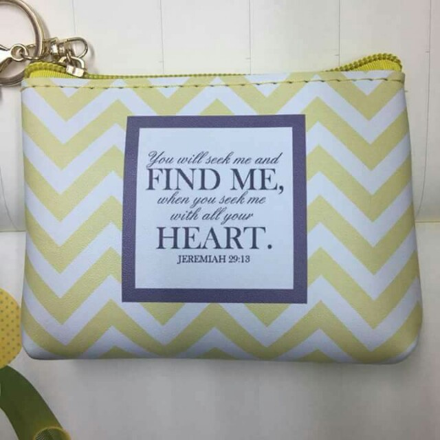 Bible verse coin purse, Women's Fashion, Bags & Wallets, Purses ...
