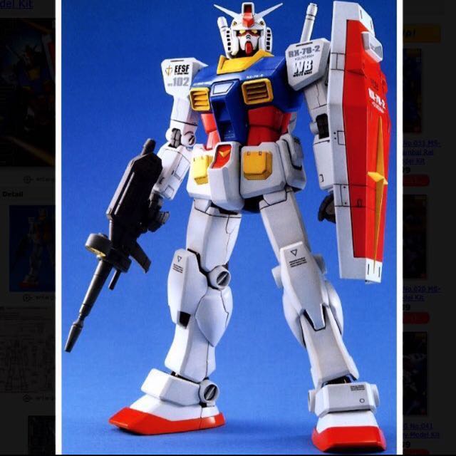 Gundam RX-78-2 Ver 1.5 MG Model Kit Bandai RX78-2, Hobbies & Toys, Toys ...