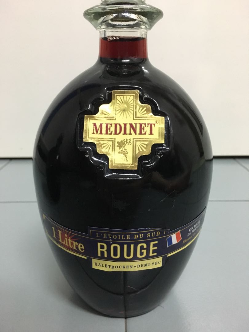 Medinet Rouge Red Wine, Food & Drinks, Alcoholic Beverages on Carousell