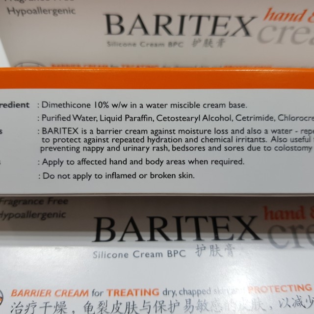 New Baritex Hand and Body Barrier Cream, Beauty & Personal Care, Bath ...