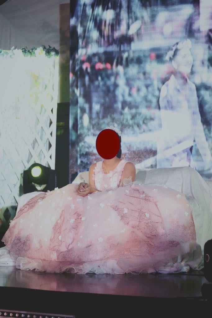 Pink Sando-type Ball Gown, Women's Fashion, Dresses & Sets, Evening ...