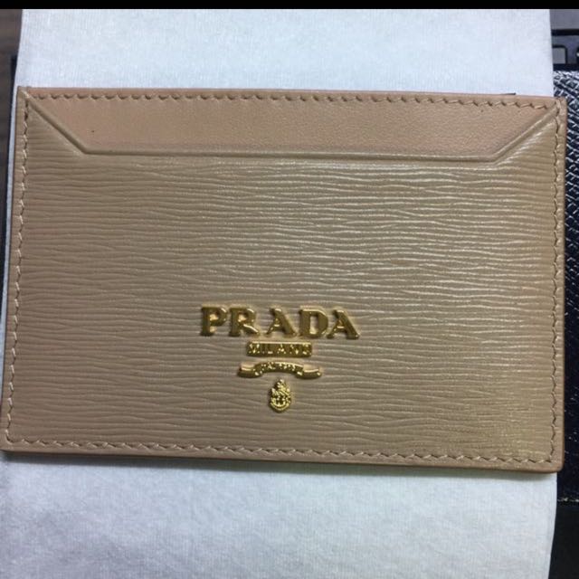 Prada card holder, Luxury, Bags & Wallets on Carousell