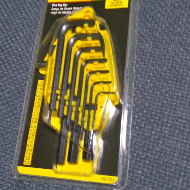 Stanley Inches Hex Key Set, Furniture & Home Living, Furniture, Other ...