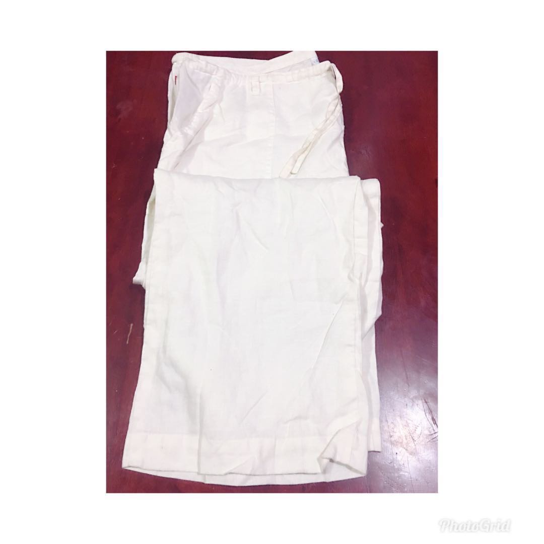 WHITE- SQUAREPANTS, Women's Fashion, Bottoms, Other Bottoms on Carousell