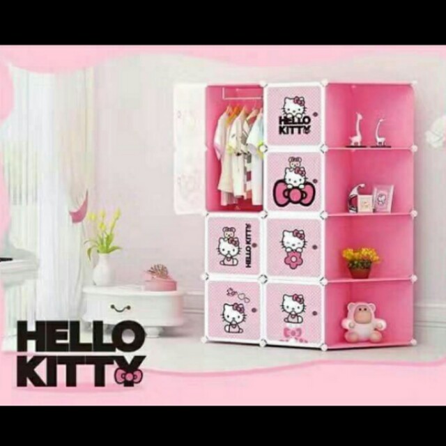8 cubes with side hello kitty organizer, Furniture & Home Living, Home ...