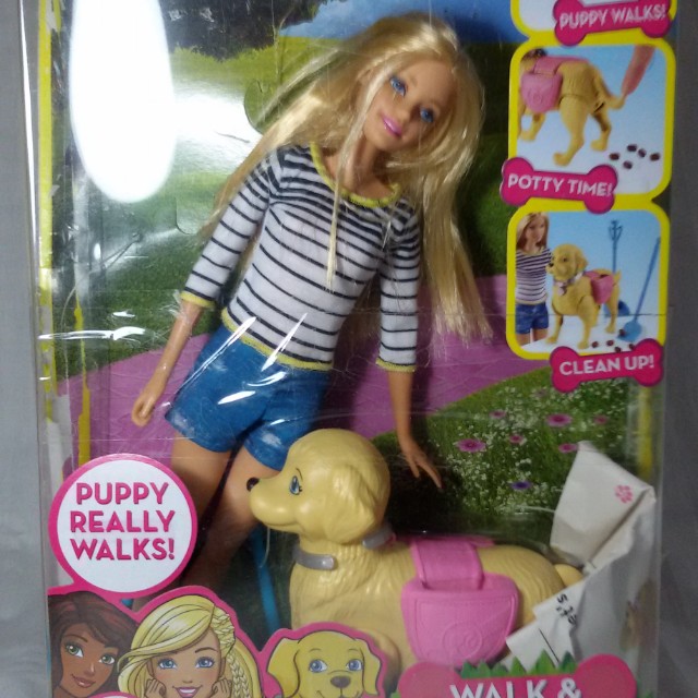 Barbie Walk and Potty PUp, Babies & Kids, Infant Playtime on Carousell