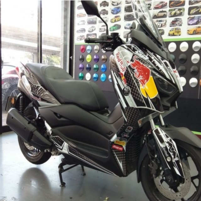 Full Bike Red Bull Decals For Yamaha XMAX 300, Motorcycles, Motorcycle ...