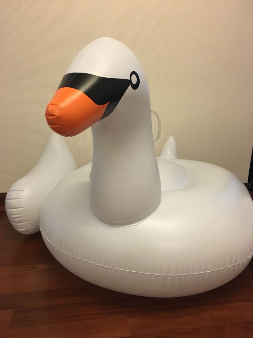 Giant Inflatable Swan, Hobbies & Toys, Toys & Games on Carousell