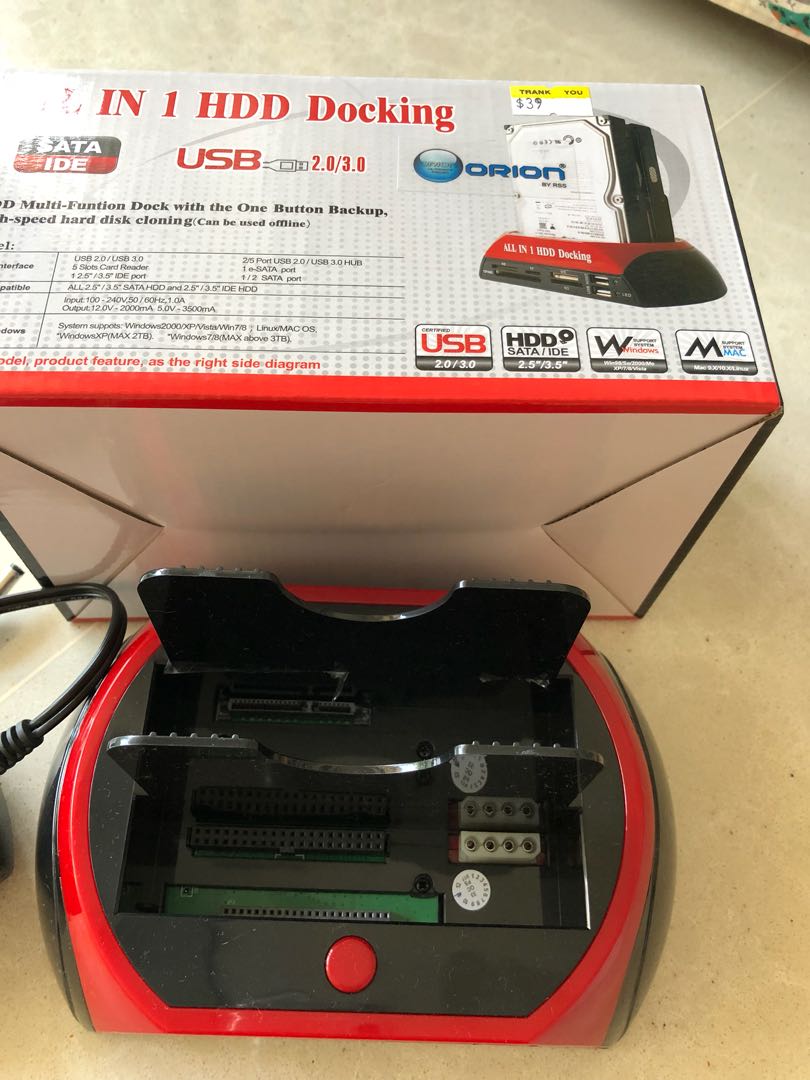 HDD multi function dock, Computers & Tech, Parts & Accessories ...