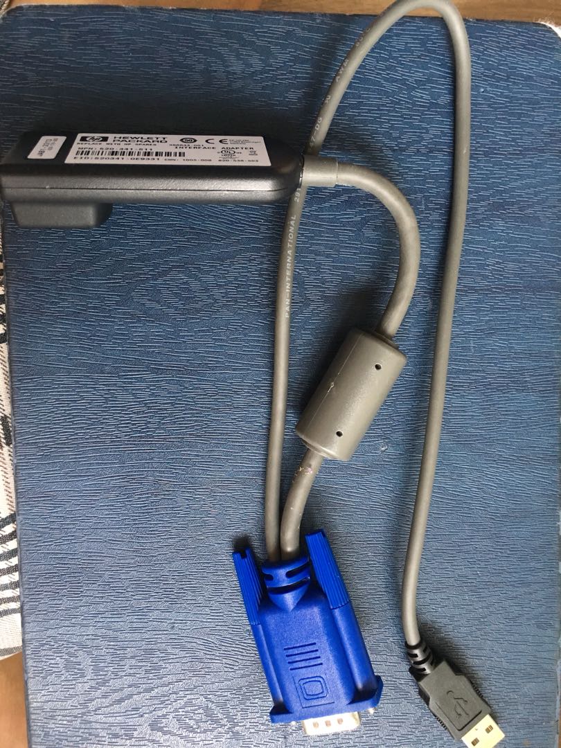 HP KVM Interface Adapter, Electronics, Computers on Carousell