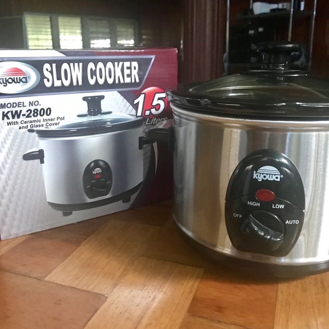 Kyowa Kw 2800 1.5L Slow Cooker Silver, TV & Home Appliances, Kitchen ...