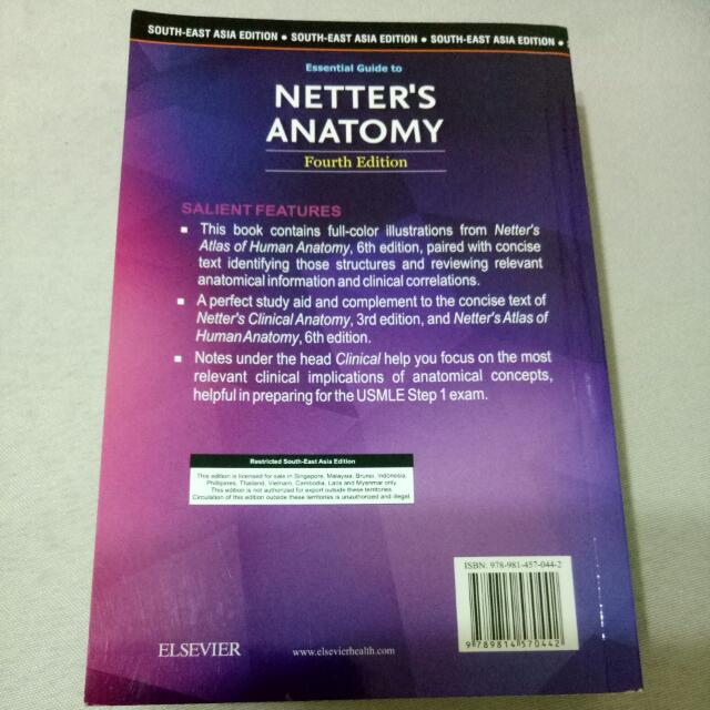 Netter's Anatomy (pocket Atlas), Hobbies & Toys, Books & Magazines ...