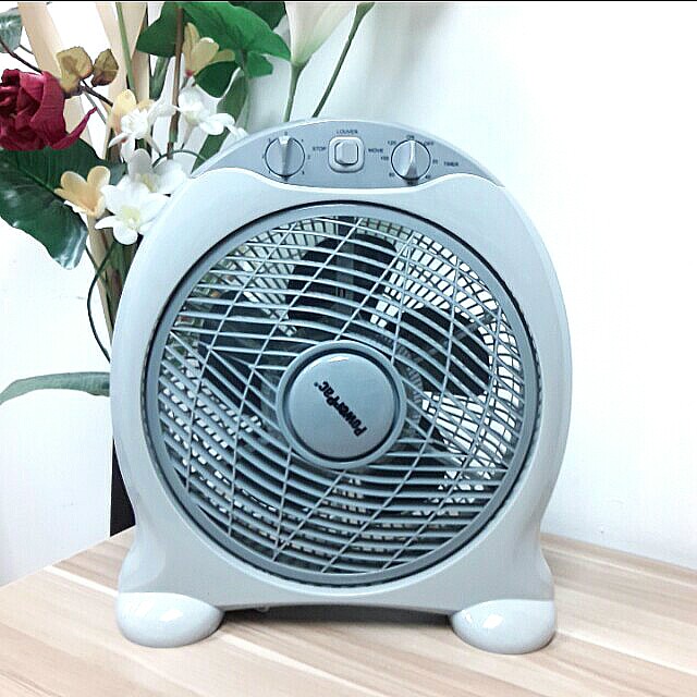 PowerPac 10" Box Fan with Timer & Oscillation, TV & Home Appliances ...
