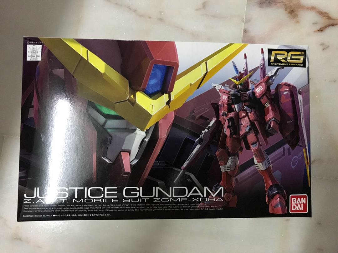RG Justice Gundam ZGMF-X09A, Hobbies & Toys, Toys & Games on Carousell