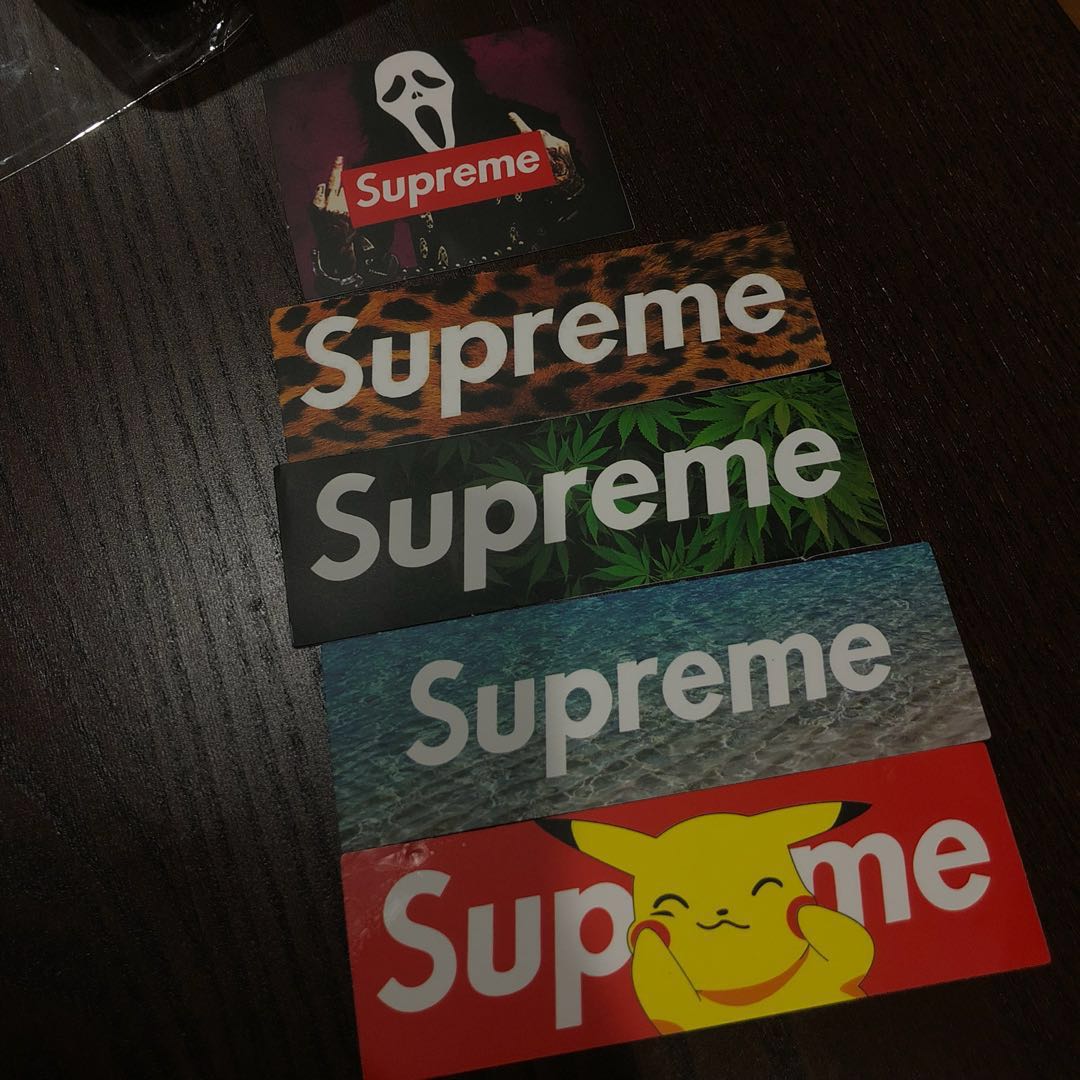 SUPREME STICKER SET, Everything Else, Others on Carousell