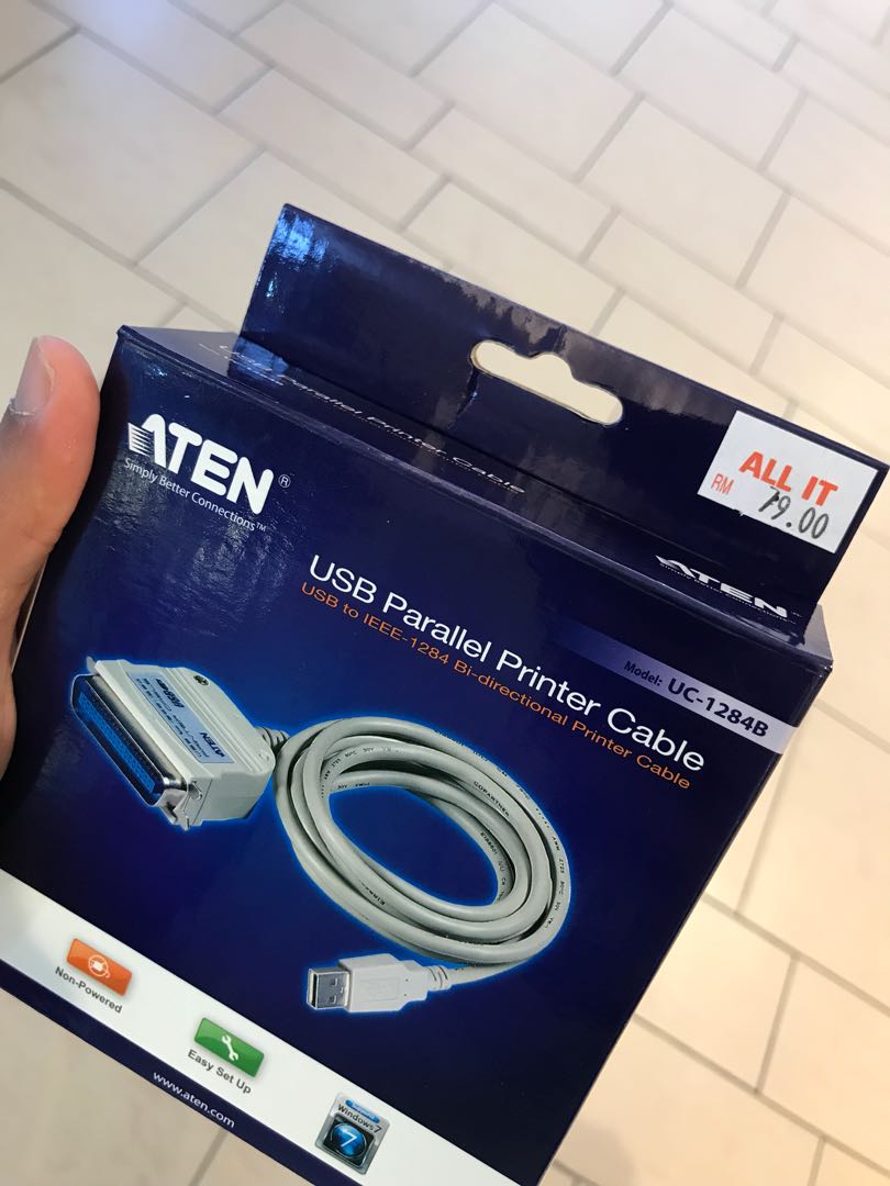 USB Parallel Printer Cable, Computers & Tech, Parts & Accessories ...