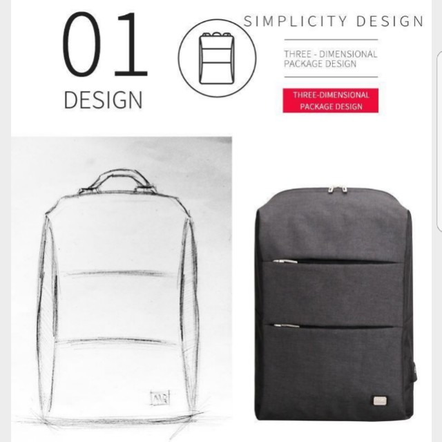 Mark Ryden Perfecto Mochilla USB charging anti-theft backpack in Navy ...