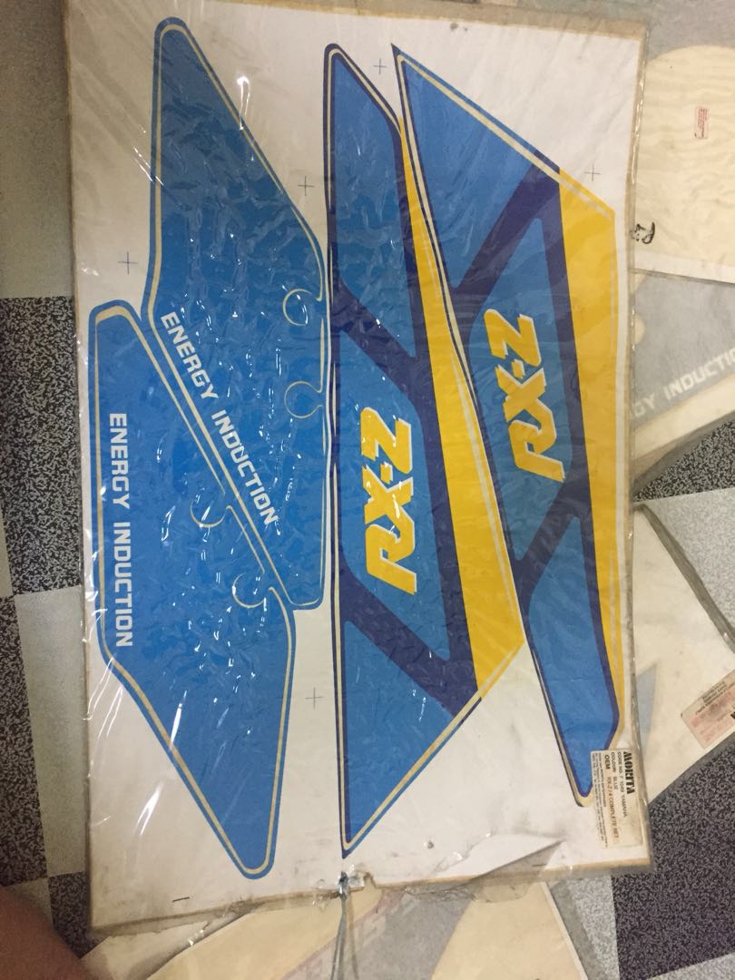 Yamaha rxz old model decal body stripe(rxz body sticker), Motorcycles ...