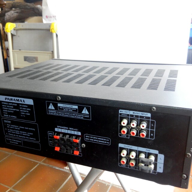 Amplifier PARAMAX SA-242KA, Audio, Other Audio Equipment on Carousell
