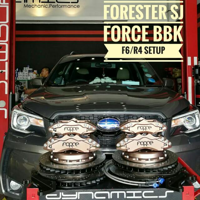Subaru Forester SJ : FORCE Big Brake Kit (BBK): Front Big 6 Pot/Rear ...